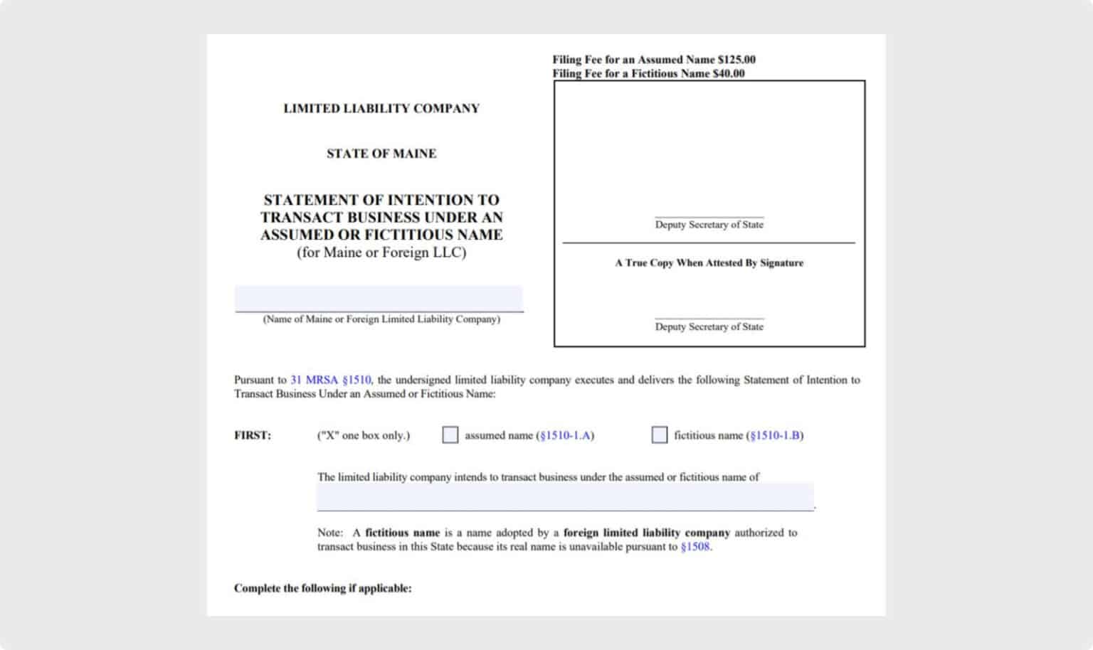 How to Start an LLC in Maine | SimplifyLLC