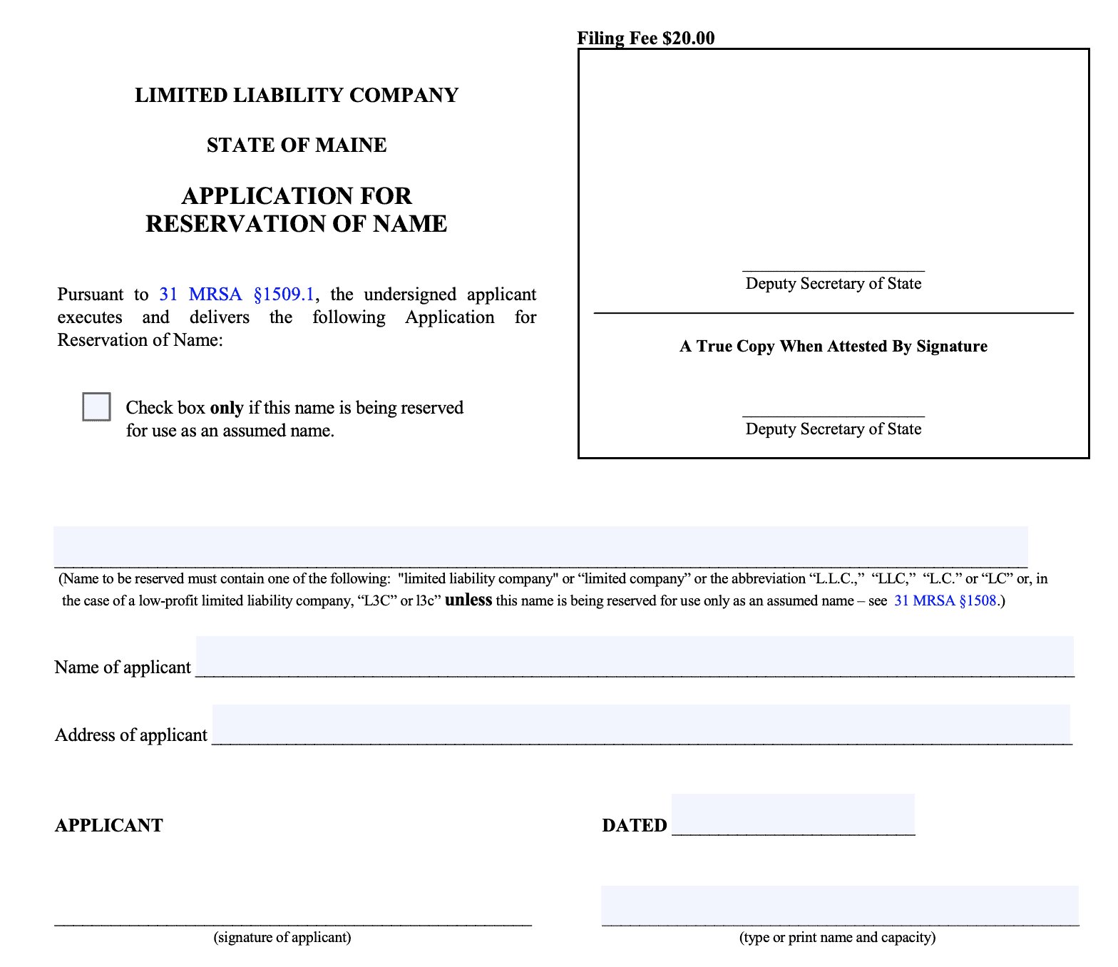 How to Start an LLC in Maine | SimplifyLLC