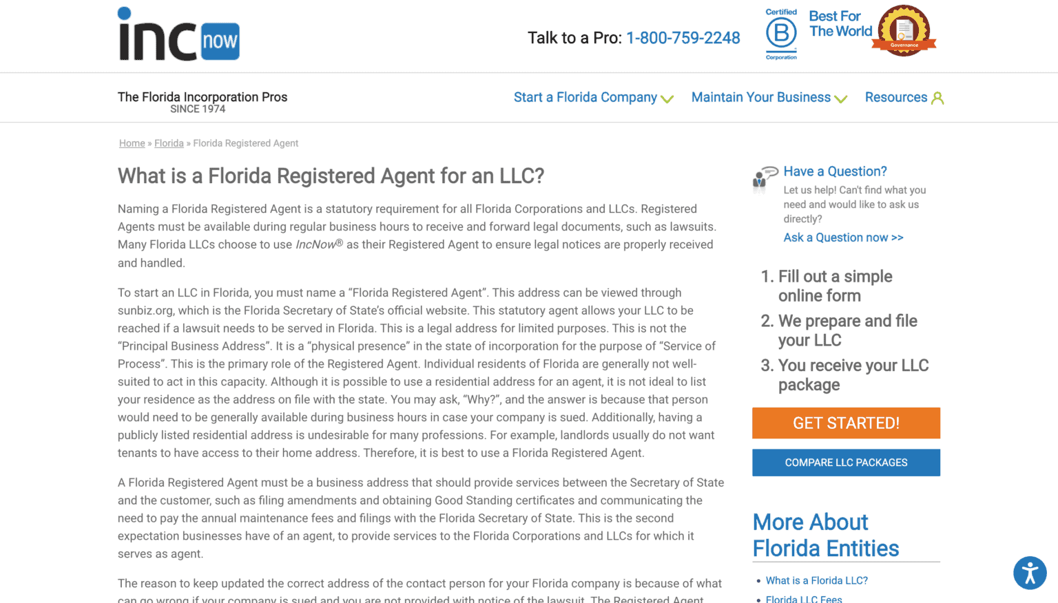 Florida Registered Agent - Top 8 Services