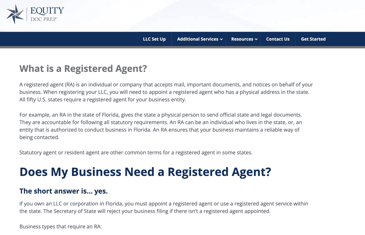 Florida Registered Agent - Top 8 Services