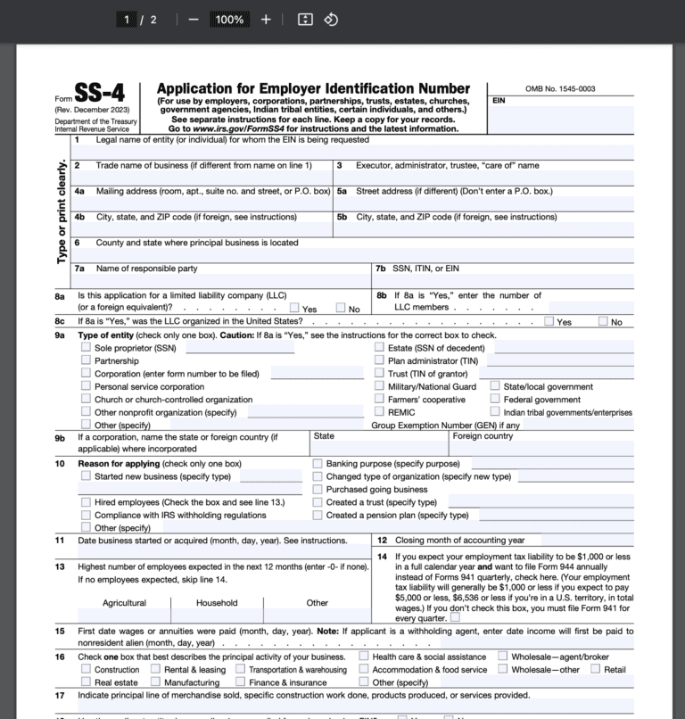 How to Apply for a Tax ID Number for an LLC | SimplifyLLC