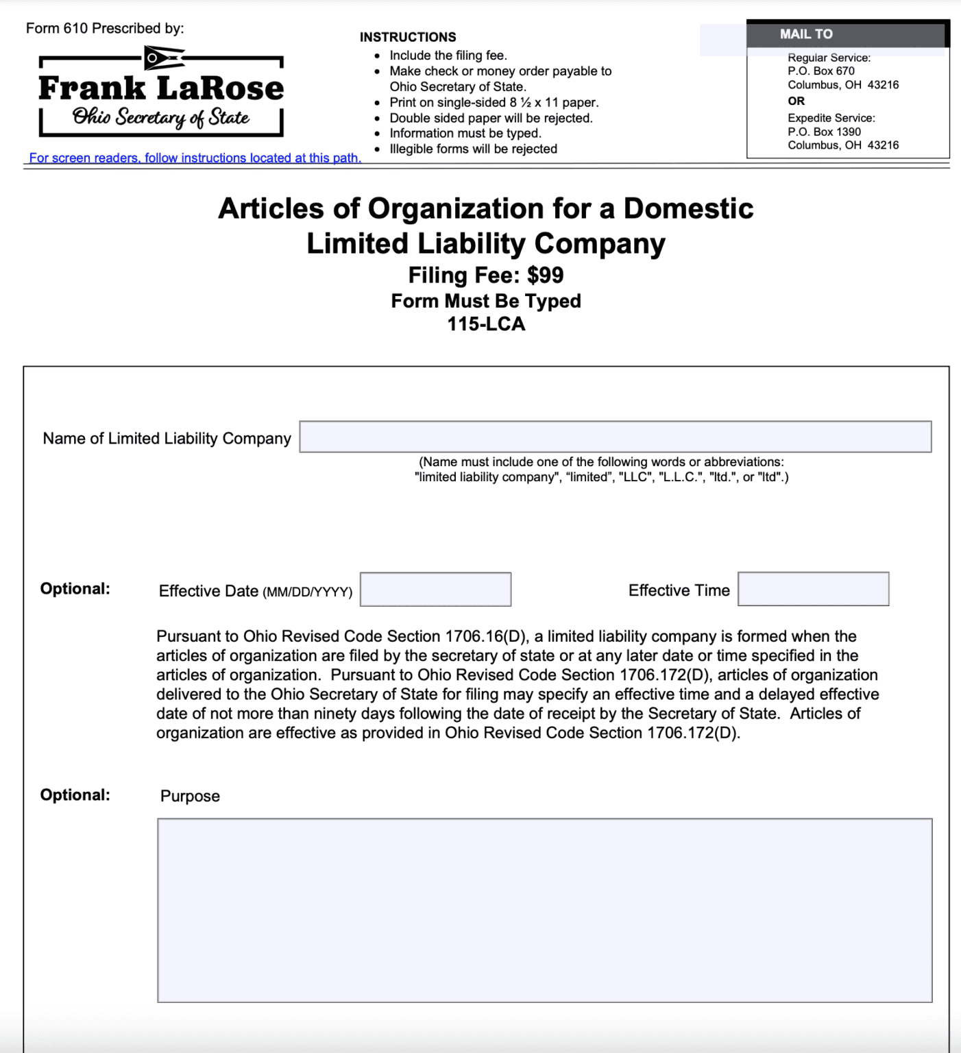 How to Start an LLC in Ohio: Step-by-Step Guide