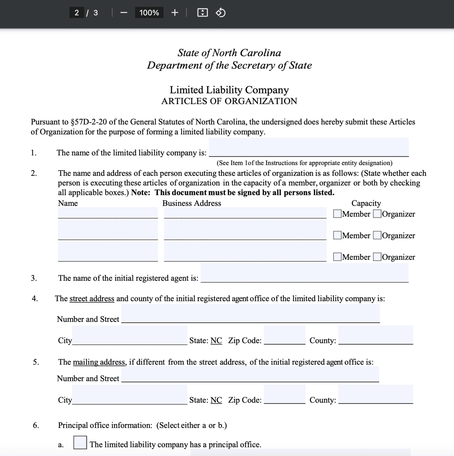 How to Start an LLC in North Carolina: Step-by-Step