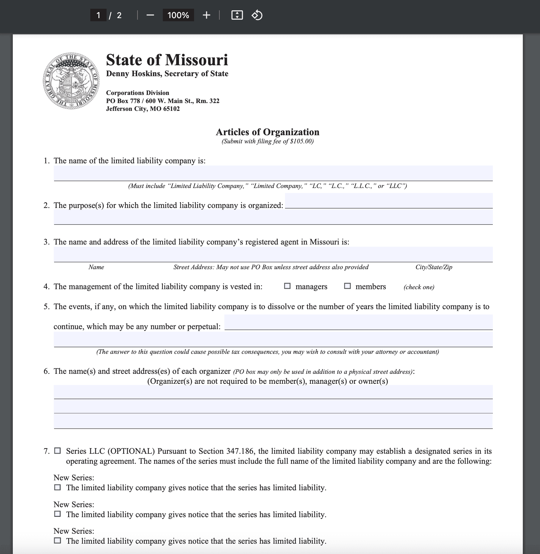 How to Start an LLC in Missouri: Step-by-Step Guide
